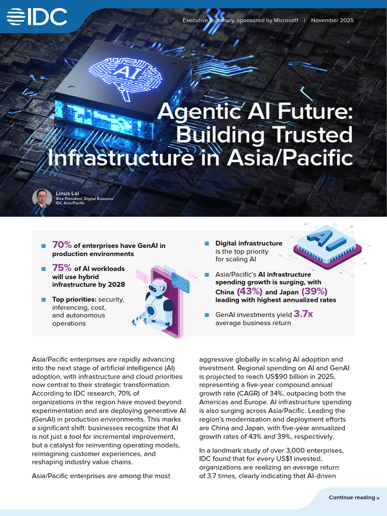 AI Adoption and Infrastructure in Asia/Pacific | PDF | Artificial ...