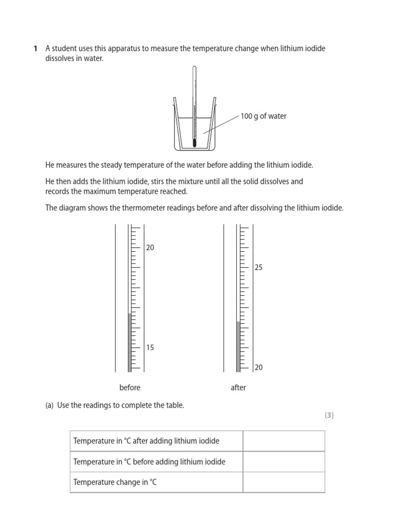 Temperature Change Experiments in Chemistry | PDF | Enthalpy | Temperature