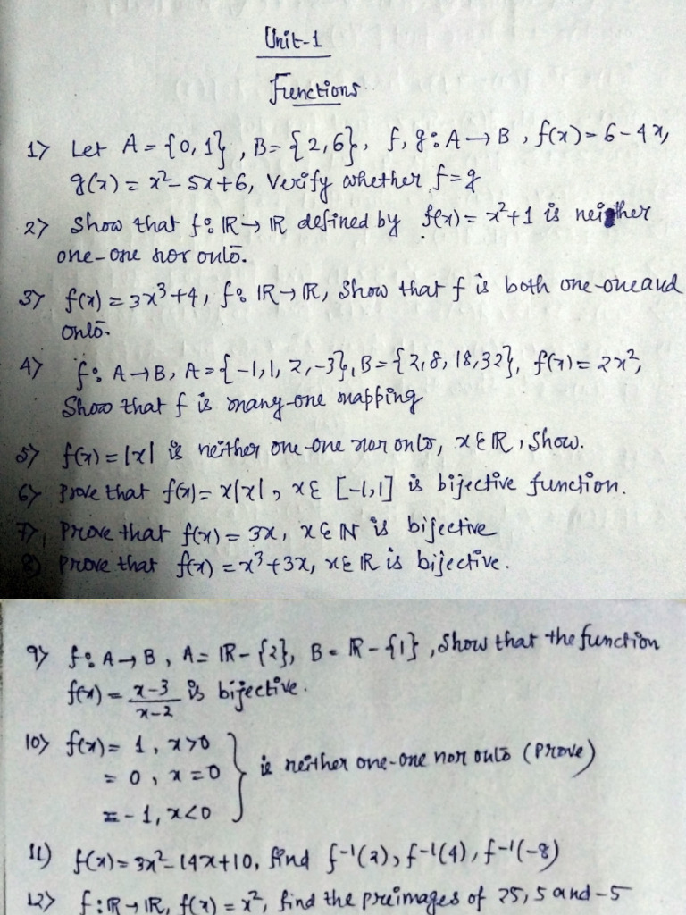 Unit 1 Functions | PDF