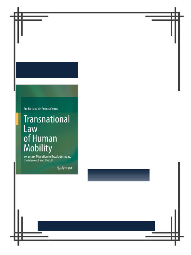 Transnational Law of Human Mobility: Voluntary Migration in Brazil ...
