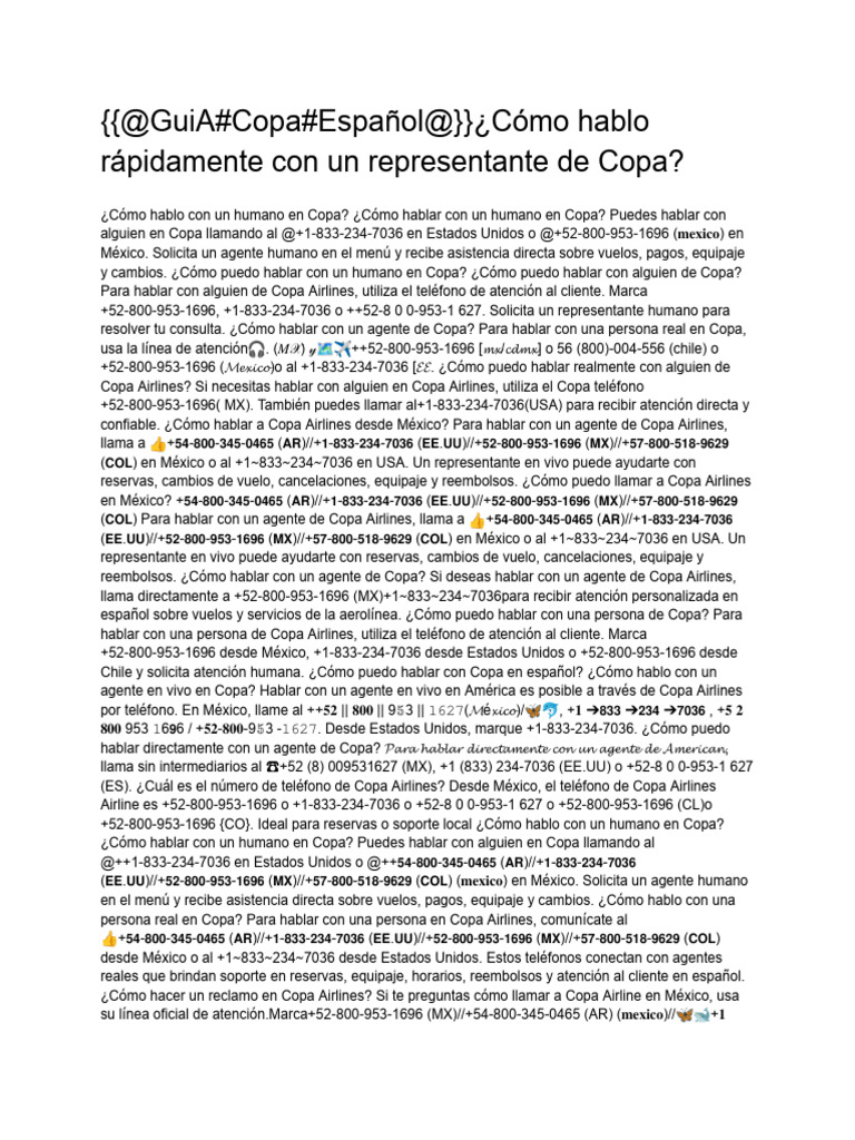 {{@GuiA#Copa#Español@}}¿Cómo hablo rápidamente con un representante de ...
