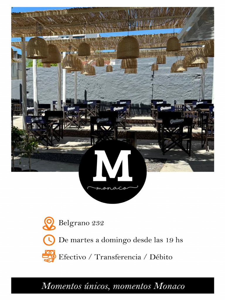 Menu Monaco 2025 | PDF | Alimentos | Cocina