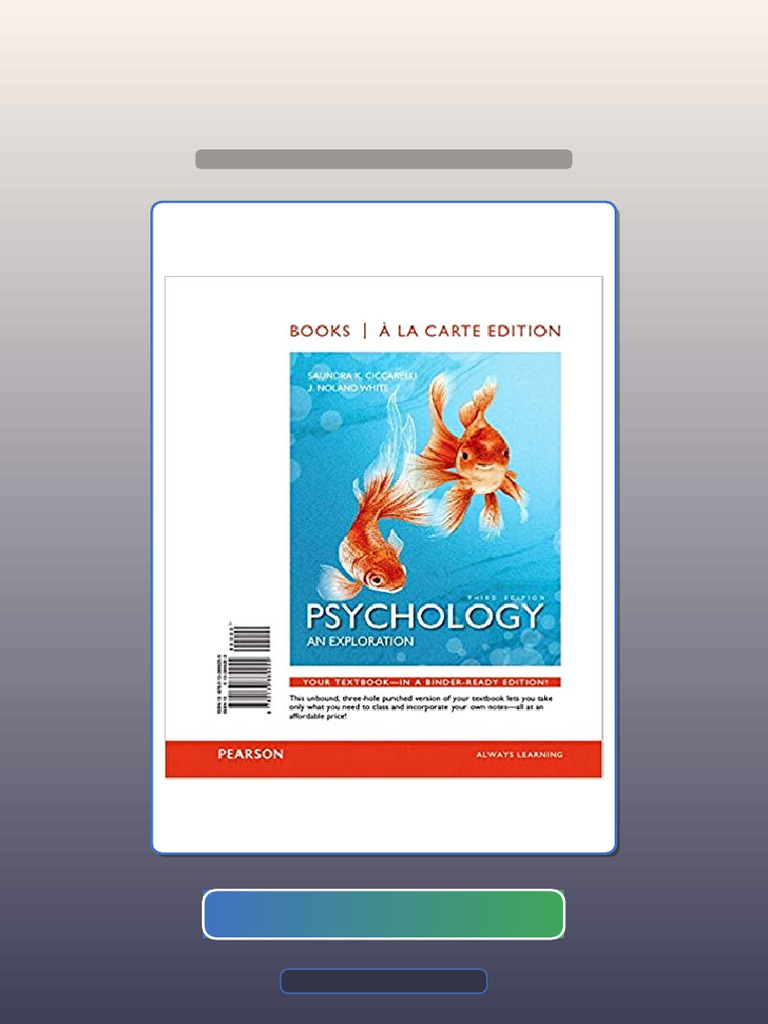 Test Bank for Psychology an Exploration 3rd Edition by Saundra | PDF ...