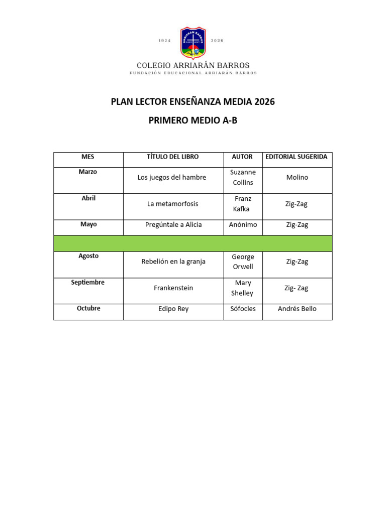 Plan Lector 2026 E.media | PDF