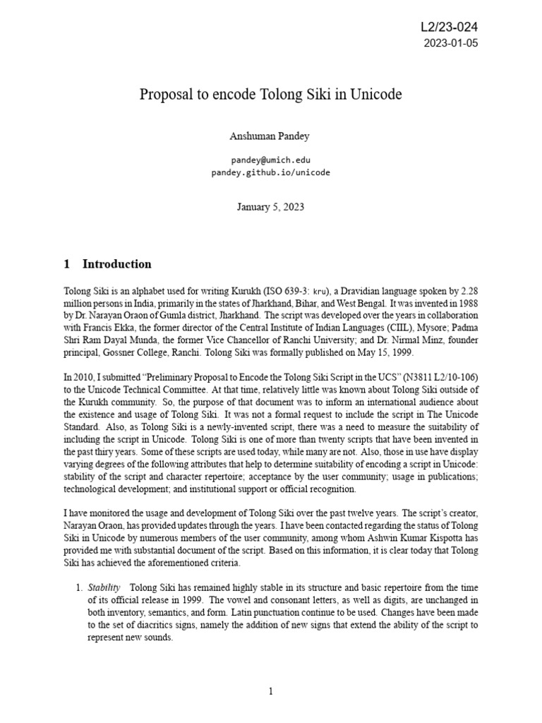 Tolong Siki | PDF | Orthography | Encodings