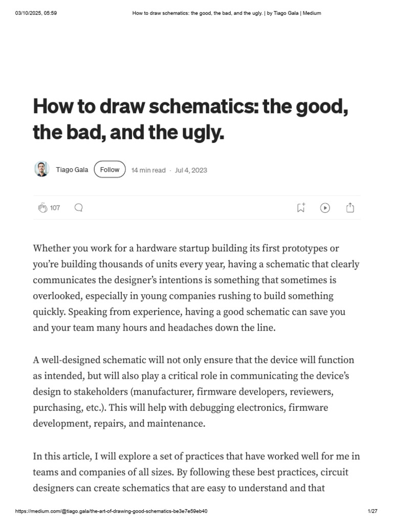 How To Draw Schematics - The Good, The Bad, and The Ugly. | PDF ...