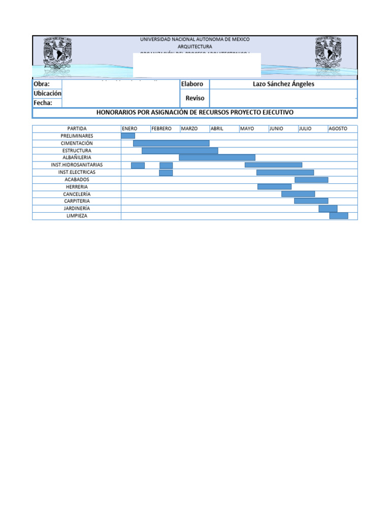 Programa de Obra | PDF
