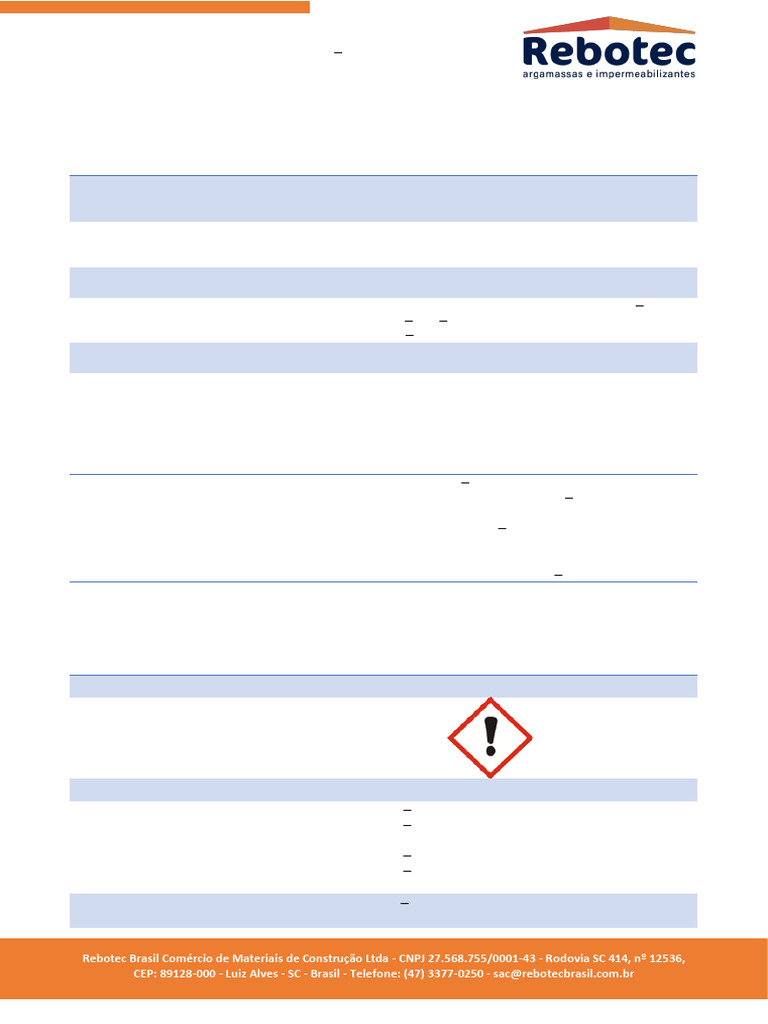 Fds Rebotec Impermeabilizante 2024 | PDF