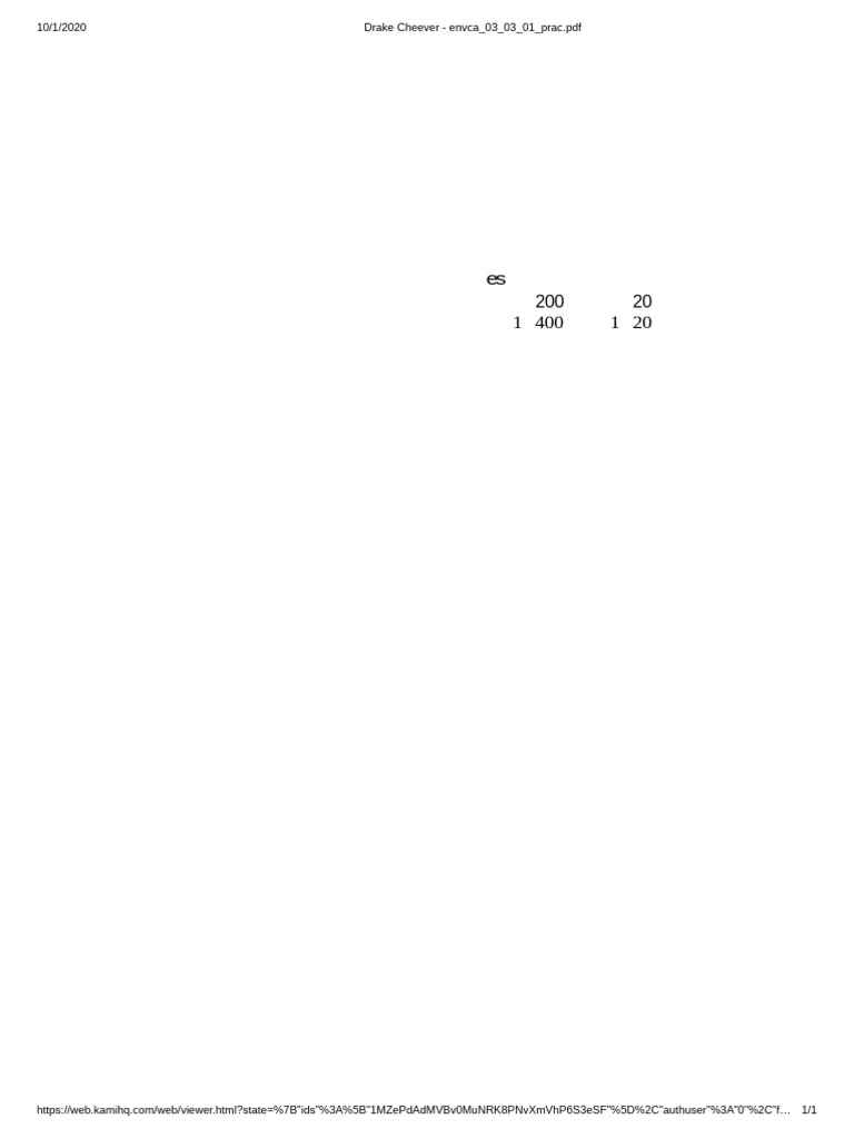 Drake Cheever - Envca_03!03!01_prac | PDF