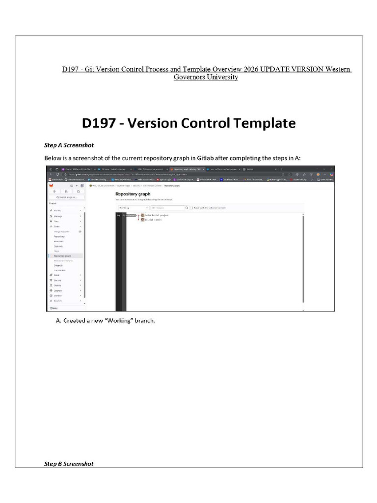 D197 - Git Version Control Process and Template Overview 2026 UPDATE ...