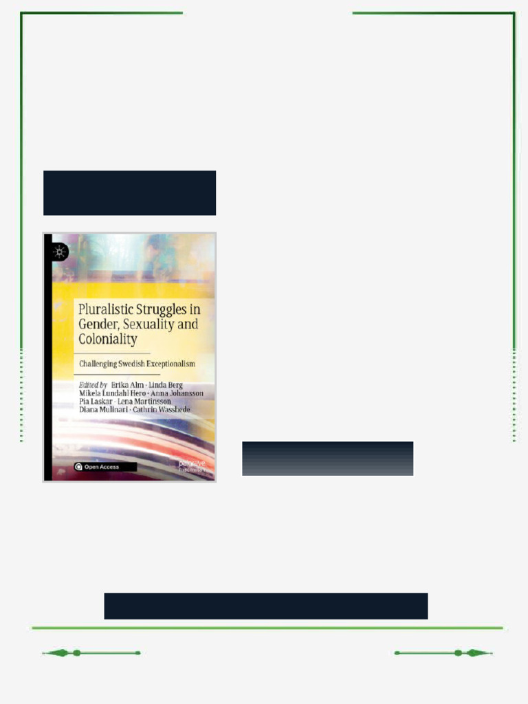 Pluralistic Struggles in Gender, Sexuality and Coloniality: Challenging ...