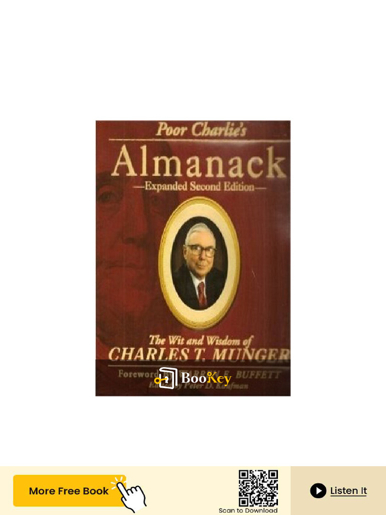 Charles Munger - Poor Charlie's Almanack | PDF