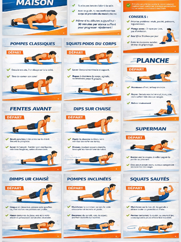 Musculation Maison Tutoriel Complet | PDF