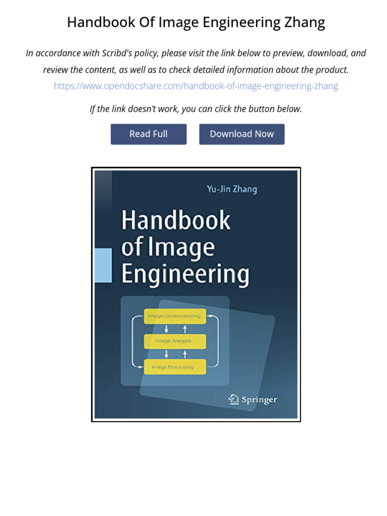 Handbook of Image Engineering Zhang | PDF | Video | Camera Lens