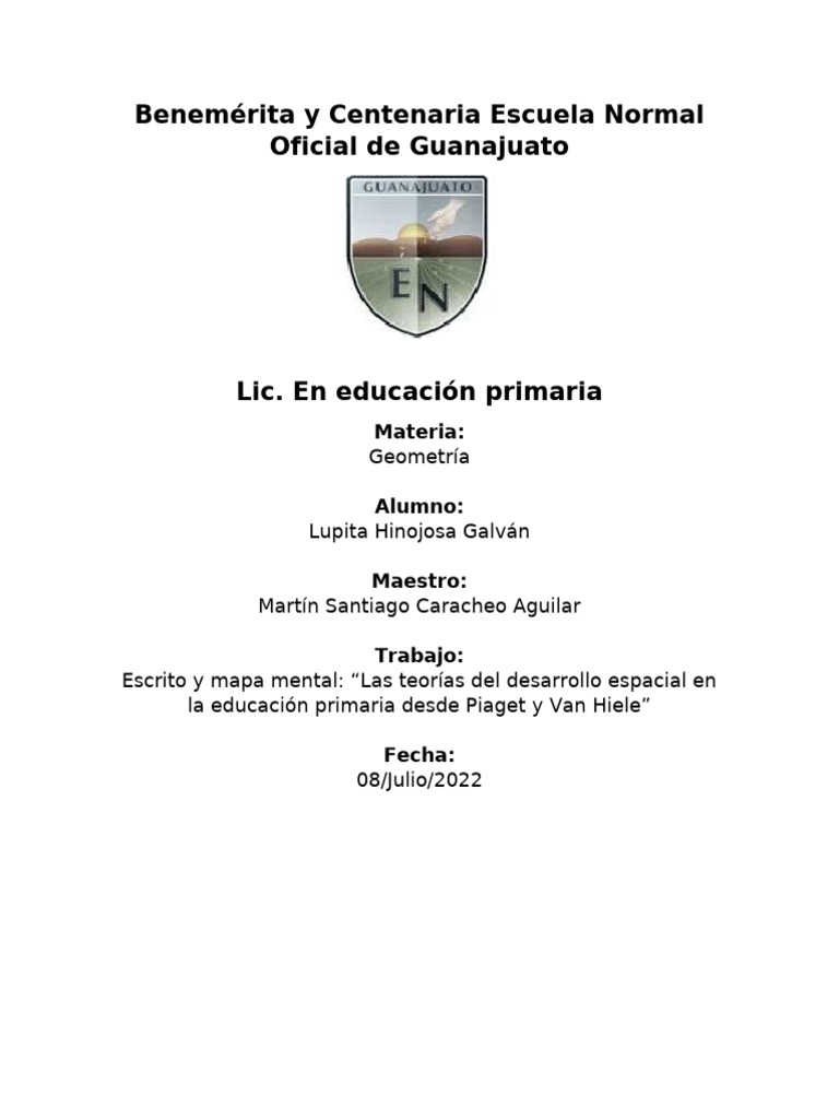 4C_Lupita_Hinojosa_G_Escrito trabajo final GeometrÃ_a | PDF | Geometría | Aprendizaje