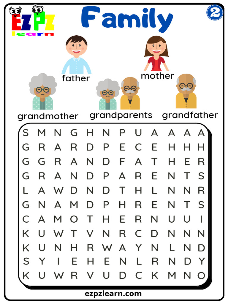 [B] Family Word Search | PDF