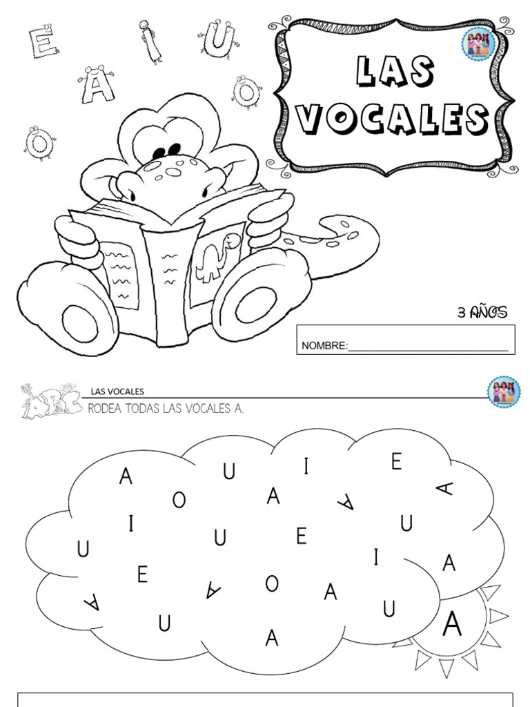 Actividades de Aprendizaje de Vocales | PDF | Arco iris | Color