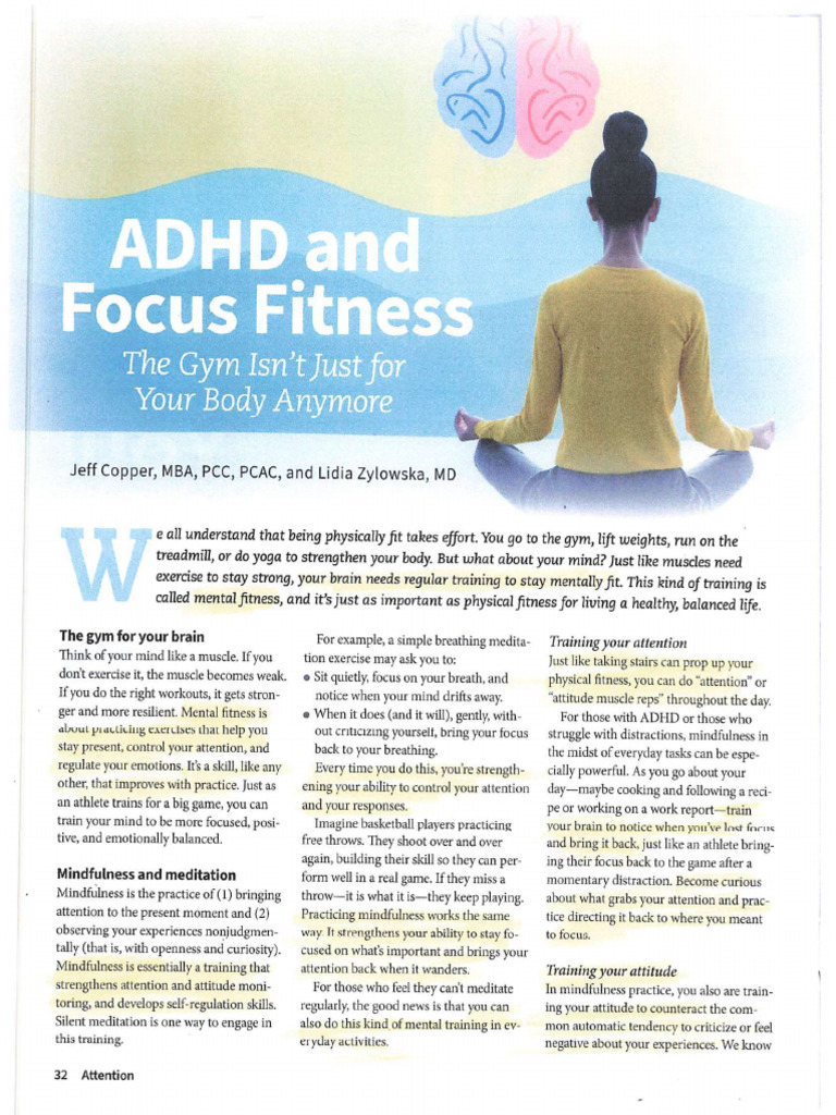 ADHD and Focus Fitness | PDF
