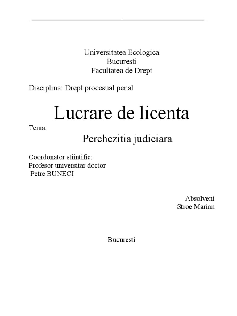 Drept Licenta | PDF