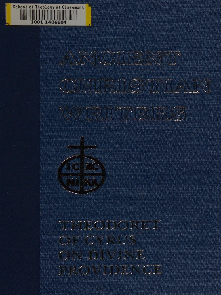 49_ Theodoret of Cyrus_ on Divine Providence (Ancient -- Theodoret of ...