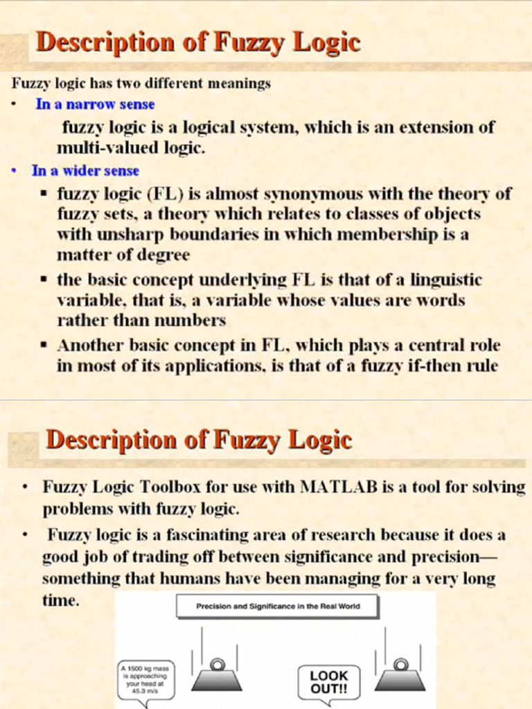fuzzy logic | PDF | Fuzzy Logic | Logic