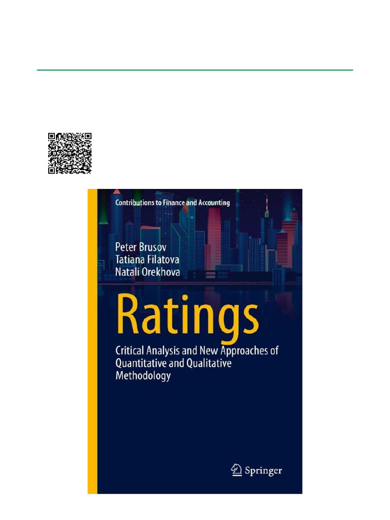 Ratings Critical Analysis and New Approaches of Quantitative and ...