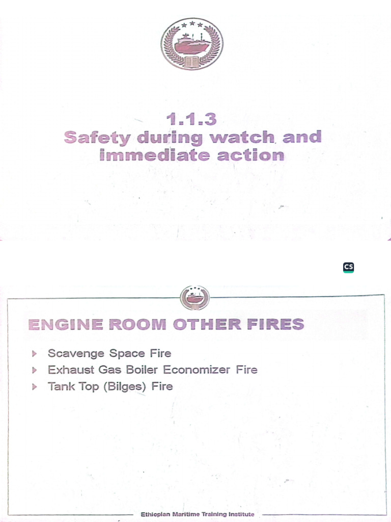 Safety During Watch and Immediate Action | PDF