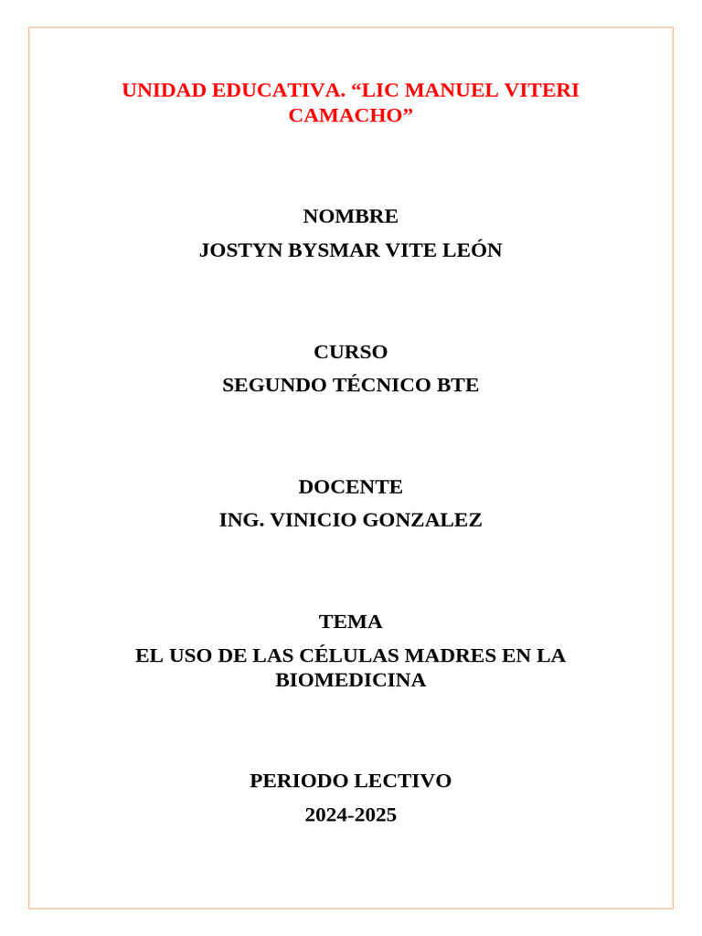 JOSTYN | PDF | Célula madre | Biología Celular)