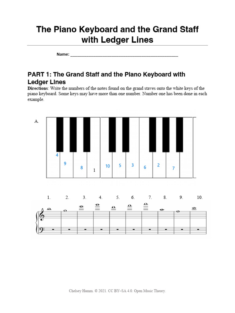 The Keyboard and Grand Staff | PDF | Chess Theory | Chess