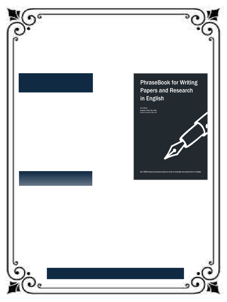 PhraseBook for Writing Papers and Research in English 4th Edition ...