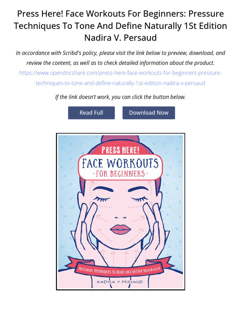Press Here! Face Workouts for Beginners: Pressure Techniques to Tone ...