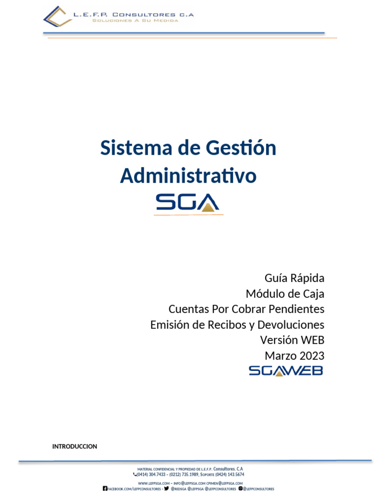 Paso a Paso Cuentas Por Cobrar y Emision de Recibos Caja (Version 2 ...