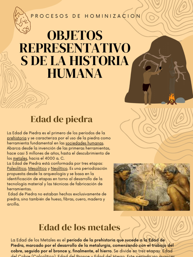 Edad de Piedra & Edad de Los Metales | PDF | Edad de Piedra | Humano
