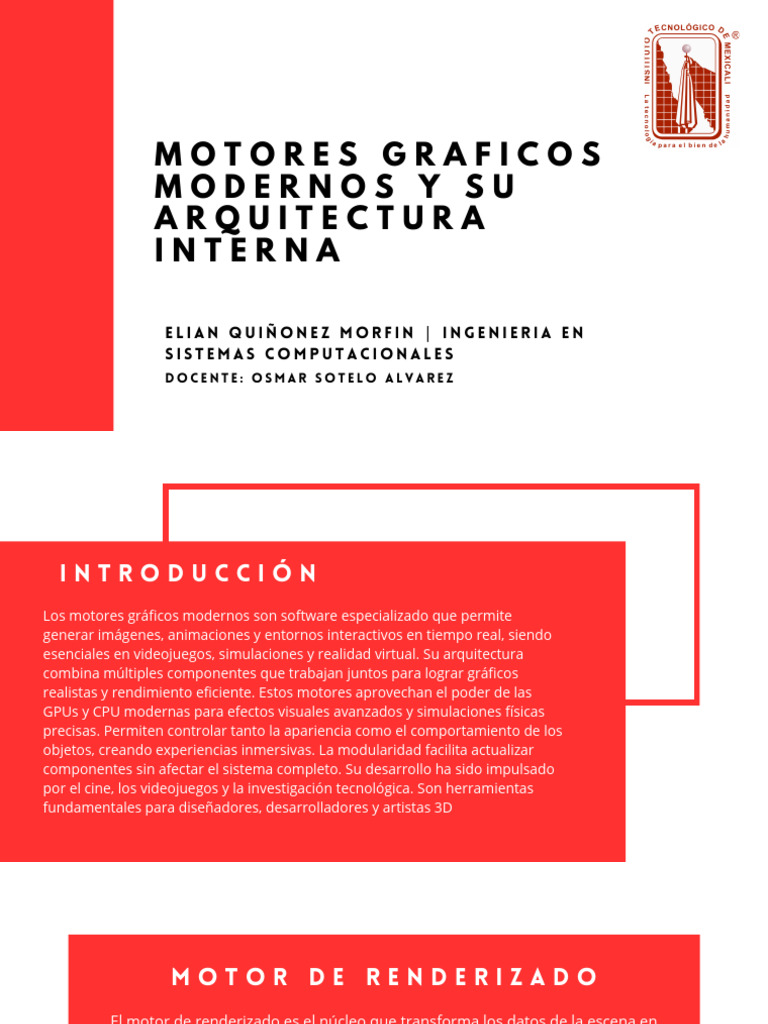 Motores Graficos Modernos y Su Arquitectura Interna | PDF | Informática