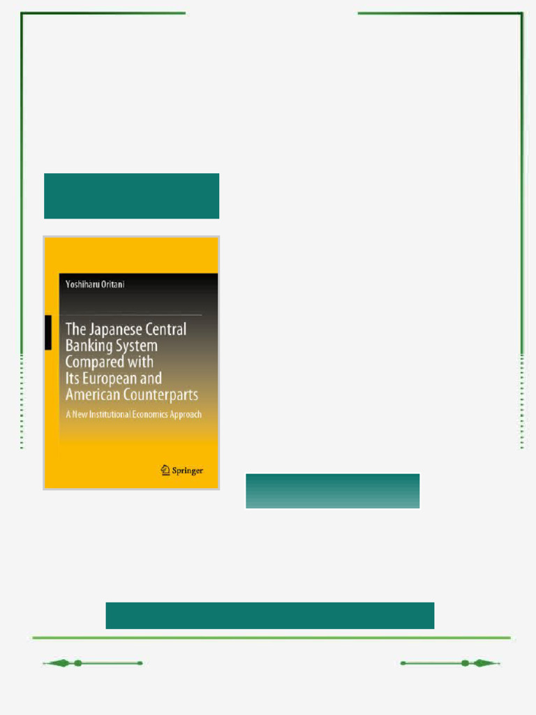 The Japanese Central Banking System Compared with Its European and ...