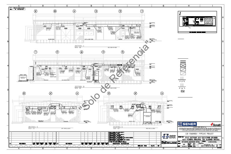 Rami-2-V0016-Pm-0009 Hvac Sections and Elevations Drawing, Main Control ...