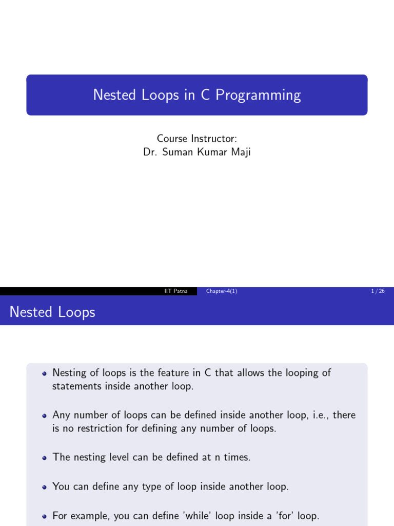Chapter 4 Nested Loops | PDF | Computer Science | Software Development