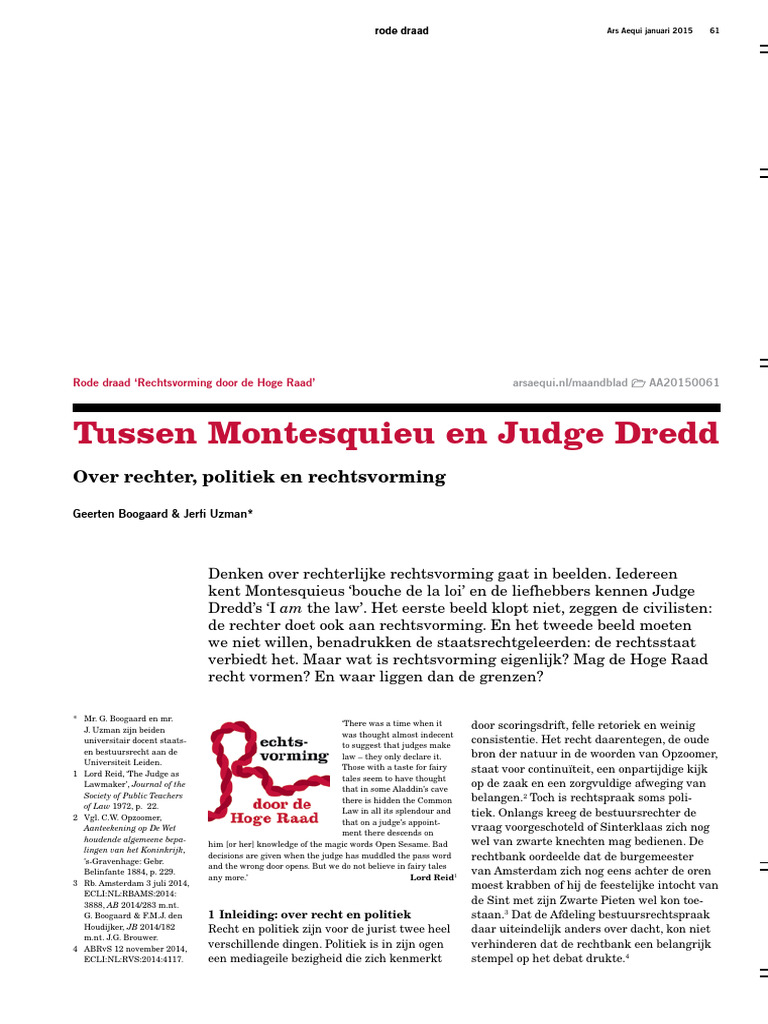 Tussen Montesquieu en Judge Dredd-111111 | PDF