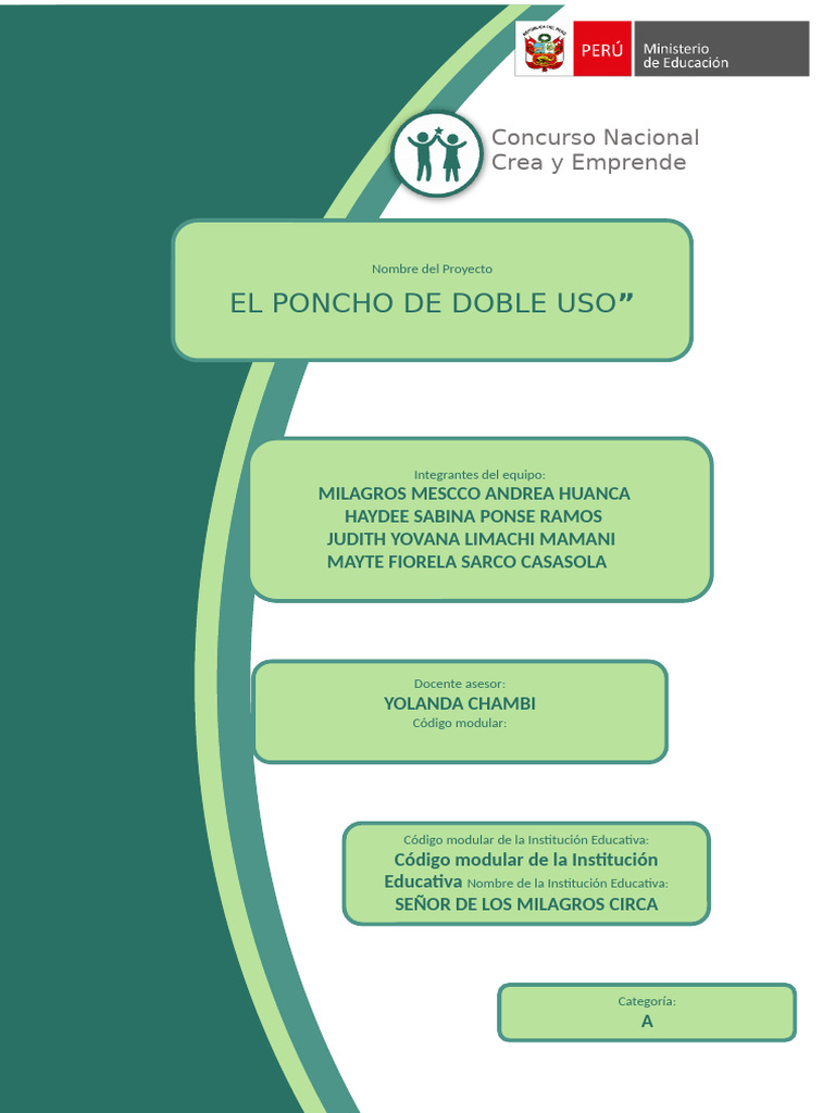 Cat. a - Proyecto de Emprendimiento Grupo de Andrea | PDF | Business ...
