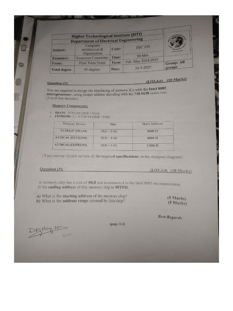 Final Computer Architecture | PDF
