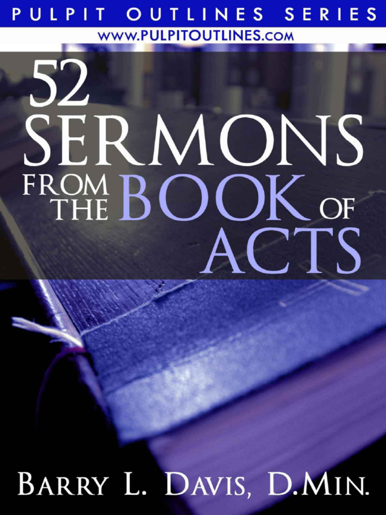 52 Sermons From the Book of Acts (Barry L. Davis [Davis, Barry L.]) (1 ...