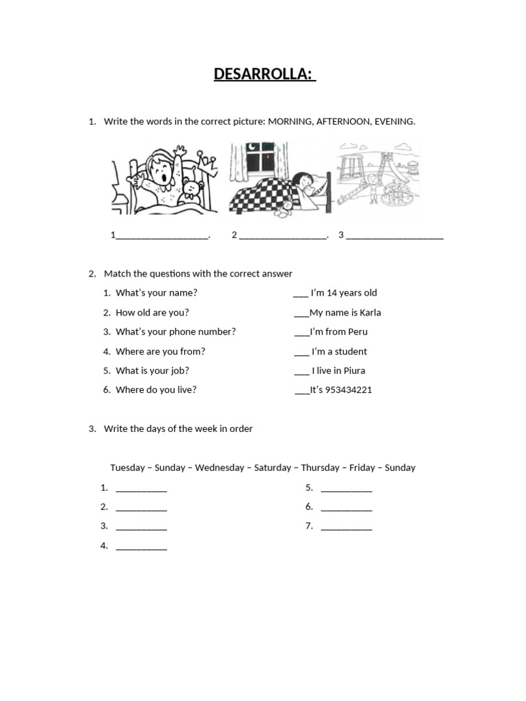 English Language Practice Worksheet | PDF