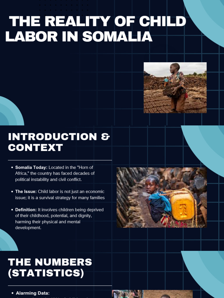 Child Labor Crisis in Somalia | PDF | Child Labour | International ...