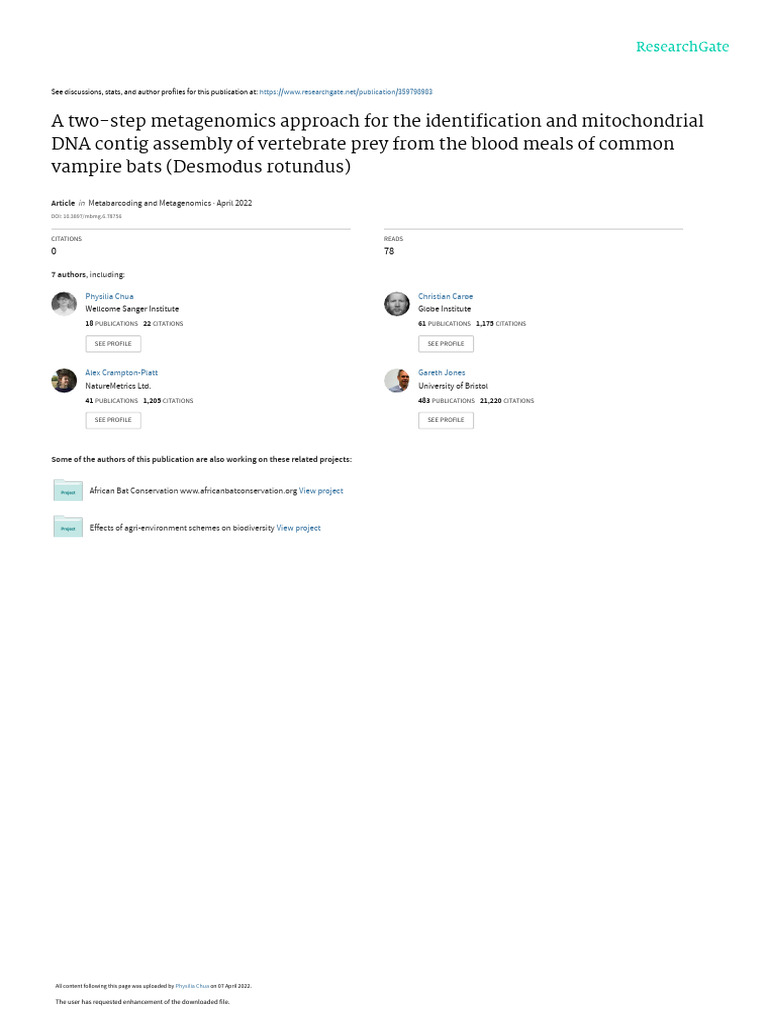 A Two-step Metagenomics Approach for the Identification and ...