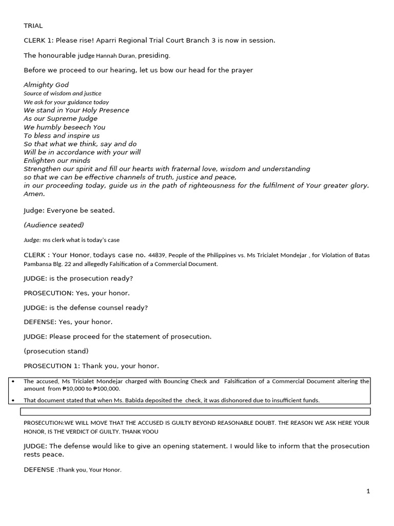 Mock Trial Script | PDF | Expert Witness | Polygraph