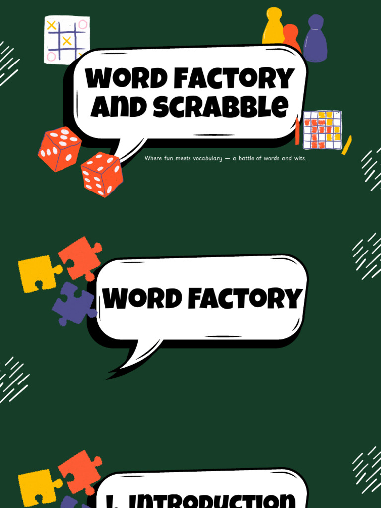 Word Factory: A Fun Vocabulary Game | PDF