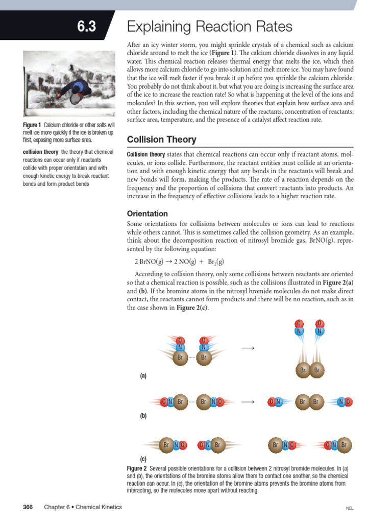 Nelson Chemistry 12 Chapter 6 | PDF | Reaction Rate | Chemical Kinetics
