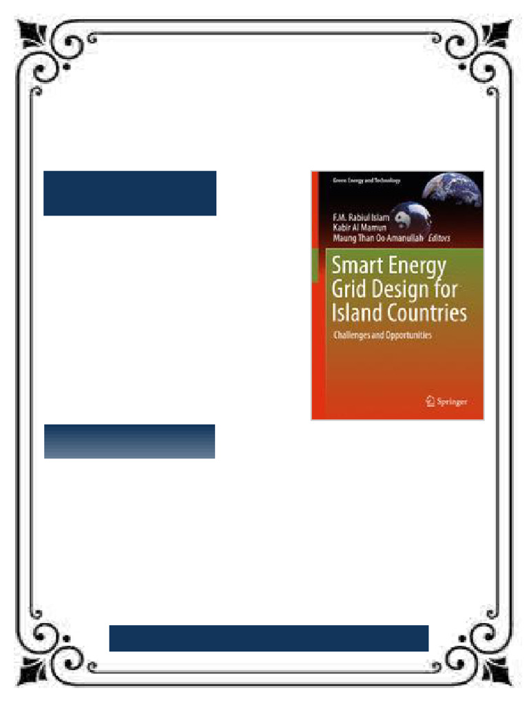 Smart Energy Grid Design for Island Countries Challenges and ...
