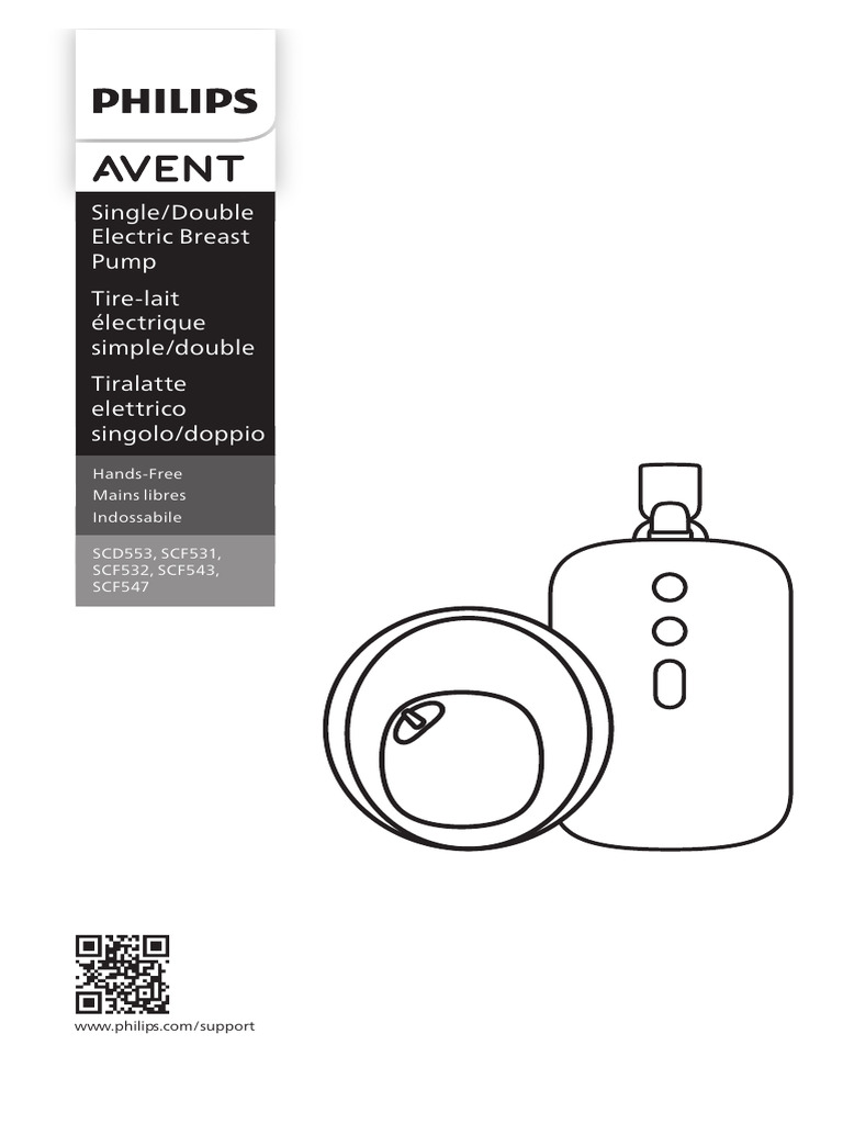 Philips Avent Hands-Free Breast Pump Guide | PDF | Nipple | Breastfeeding
