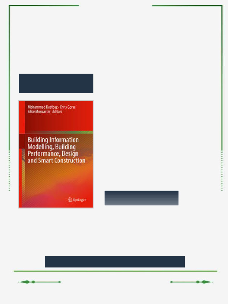 Building Information Modelling, Building Performance, Design and Smart Construction 1st Edition ...